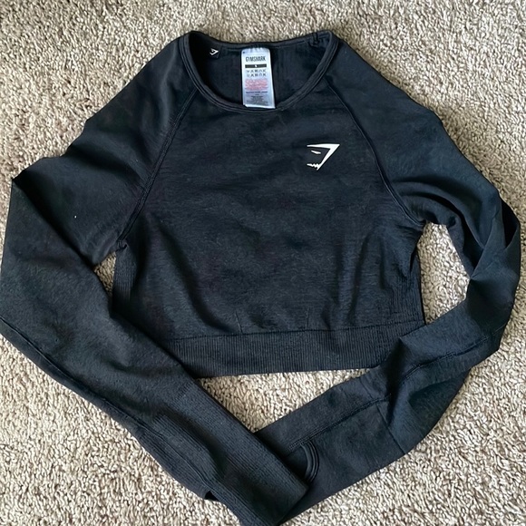 Gymshark | Tops | Gymshark Long Sleeve Crop Top | Poshmark